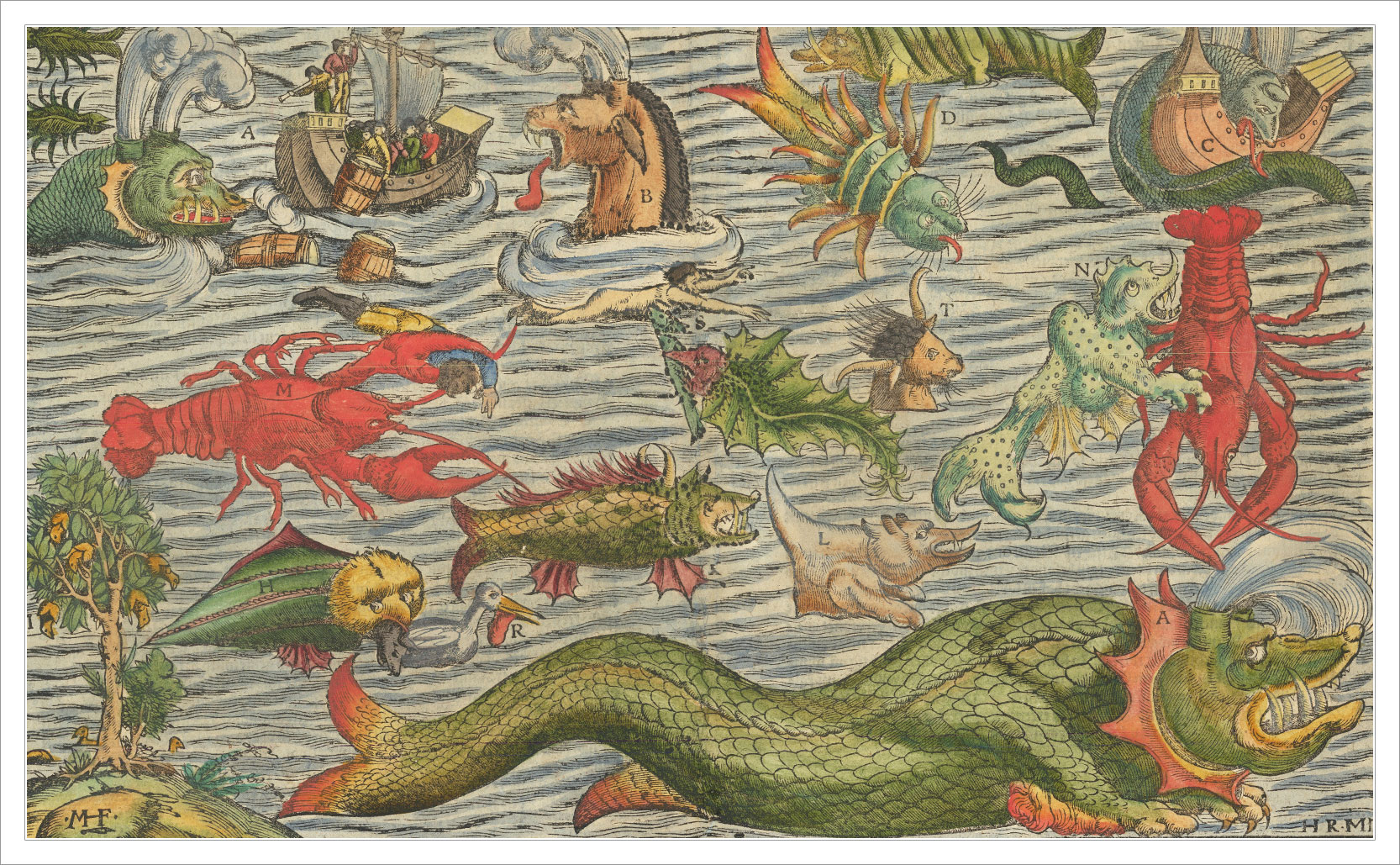 Sea Monsters on Maps