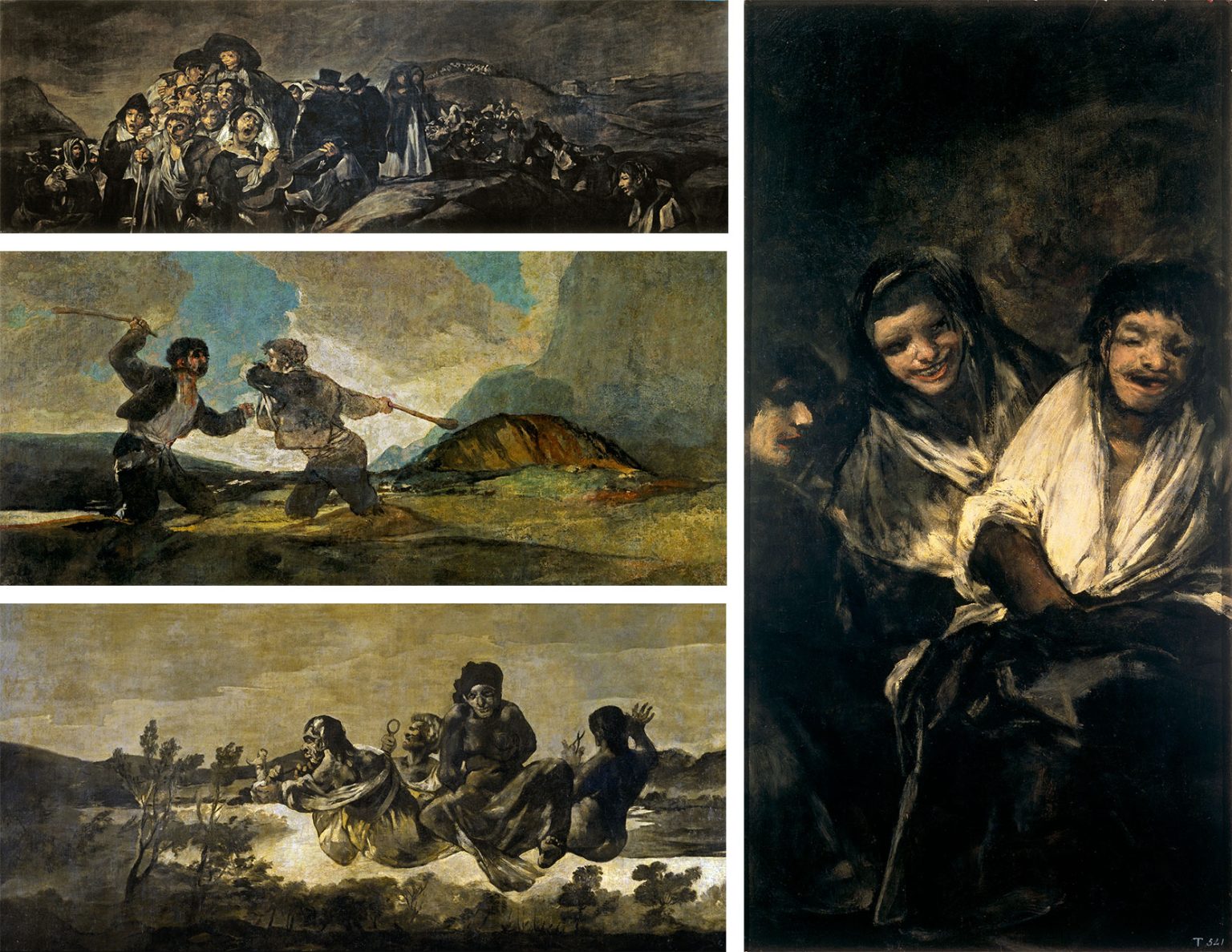 Just a few of Goya’s Black Paintings . Themes of violence, madness, and ...